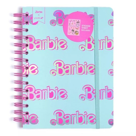 Yoobi | Office | New Yoobi Journal Spiral 6x8 Barbie Logo Pattern ...
